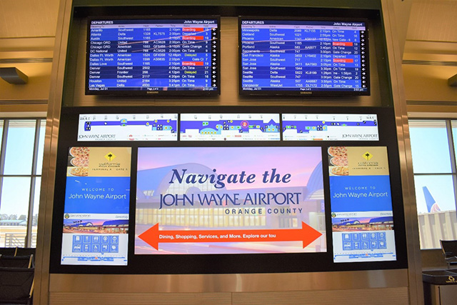 John Wayne Airport Introduces Interactive Digital Wayfinding. | John ...