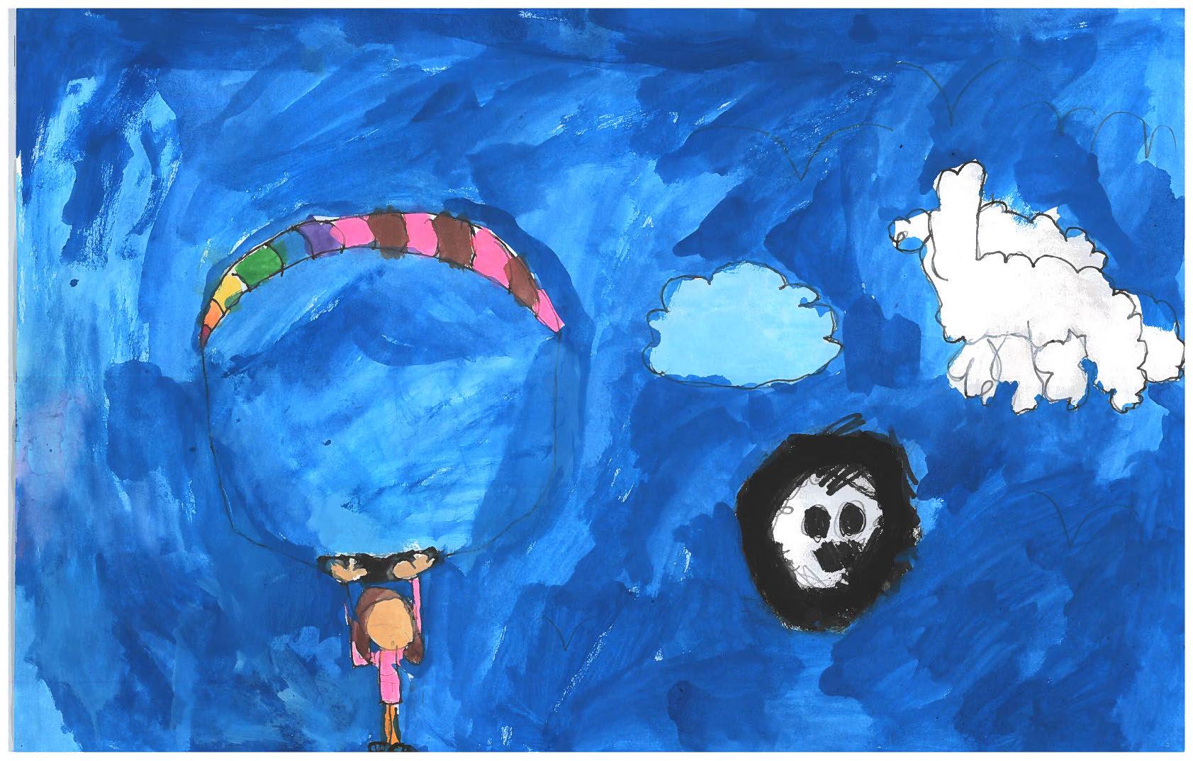 Student art by Ellie L. | John Wayne Airport, Orange County